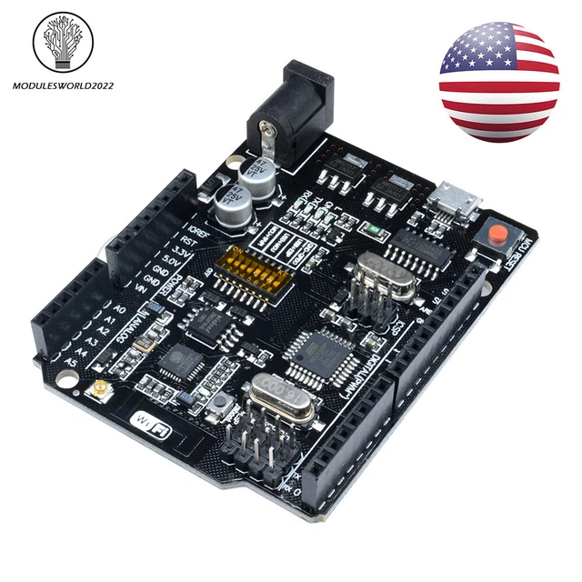 WIFI UNO R3 ATmega328P+ESP8266 32Mb memory USB-TTL CH340G For Arduino ...