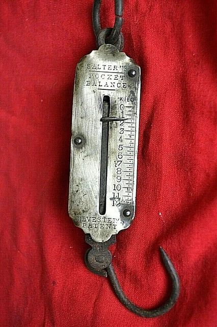 ANCIEN PESON À ressort SALTER'S POCKET BALANCE - SYLVESTER'S Patent EUR ...