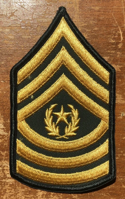 VIETNAM ERA US Army Rank Patch, Command Sergeant Major, Unused £4.49 ...