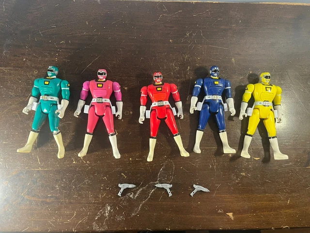 VINTAGE POWER RANGERS Turbo Triple Action Morphing Action Figures 1997 ...