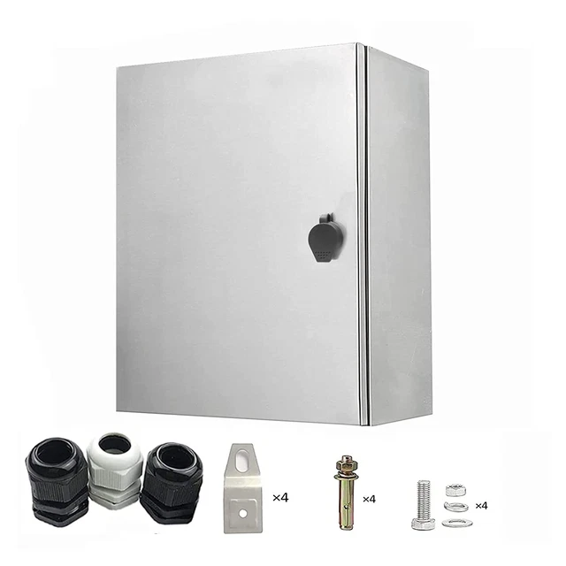 STAINLESS STEEL ELECTRICAL Box Enclosure - IP65 Waterproof Metal ...