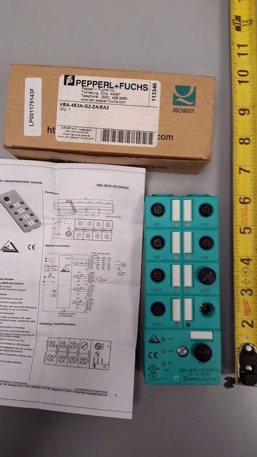 VBA-4E3A-G2-ZA/EA2 PEPPERL & Fuchs ASi-Interface Sensor Actuator Module ...