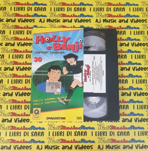 VHS FILM HOLLY E BENJI CAPITAN TSUBASA 30 cartoni 2002 de agostini ...