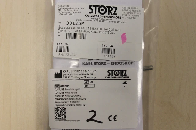 KARL STORZ 33125#P Clickline Metall- Handgriff isoliert, metalinsulated ...