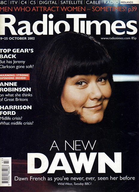 RADIO TIMES 19 Oct 2002 . Dawn French Front Cover. Harrison Ford Jeremy ...