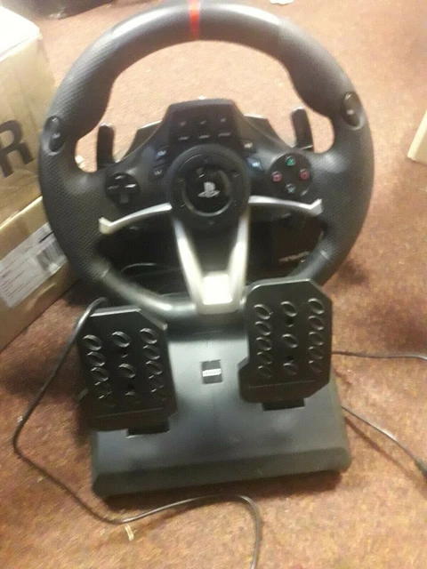 RACING WHEEL HORI RWA APEX Steering + Pedals Clamp PS4 PS3 Wired Paddle ...