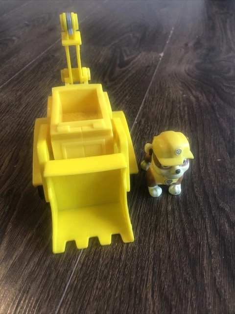 PAW PATROL RUBBLE Figure Pup Dog Digger Vehicle £8.00 - PicClick UK