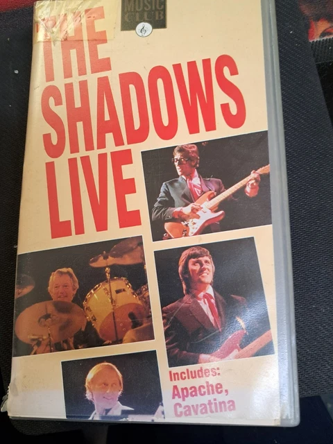 THE SHADOWS LIVE (EP) (VHS/SH)7 TRACK VHS TAPE, TAPE VERY GOOD, SEE ...