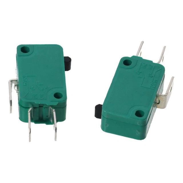 2PCS KW3-OZ MICRO Limit Switches Green Limit Switch Micro Switch PCB ...