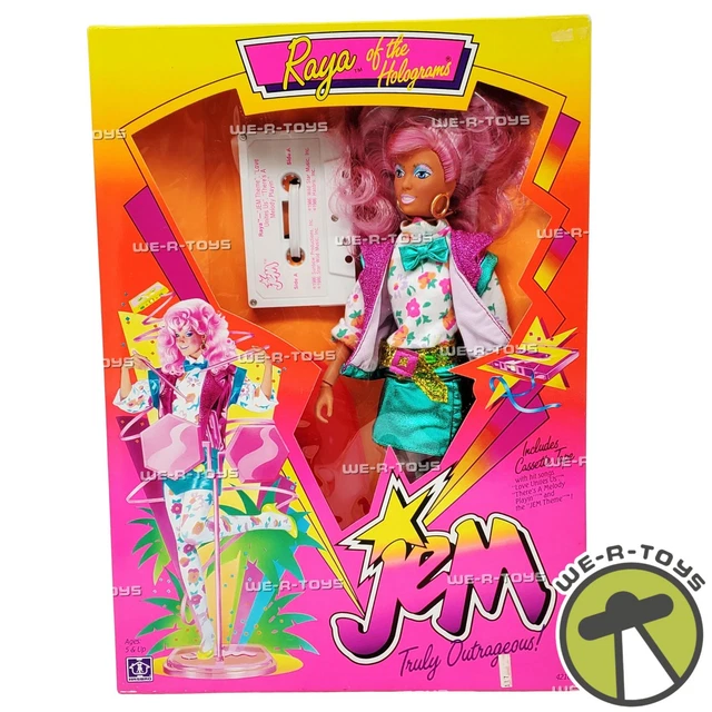JEM AND THE Holograms Raya Cassette Tape & Doll 1986 Hasbro #4210 NEW £ ...