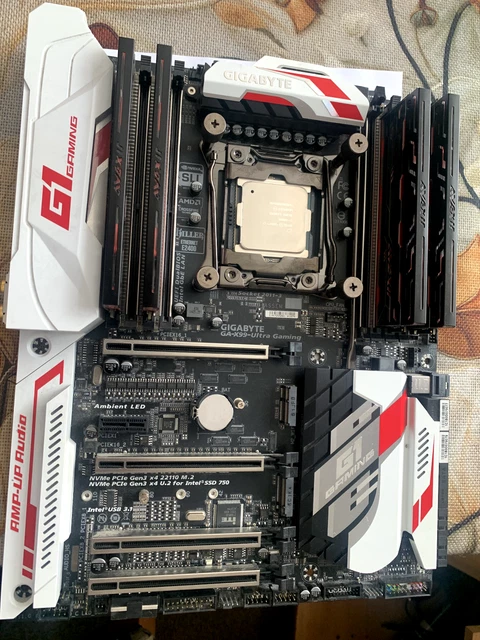 GIGABYTE GA-X99 ULTRA Gaming + I7 6800k 3.4Ghz + 32gb DDR4 + Corsair ...