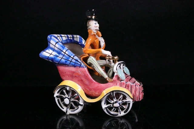 VINTAGE ITALIAN CLASSIC Car Driving Figure No103 Capodimonte Circa 1960 ...