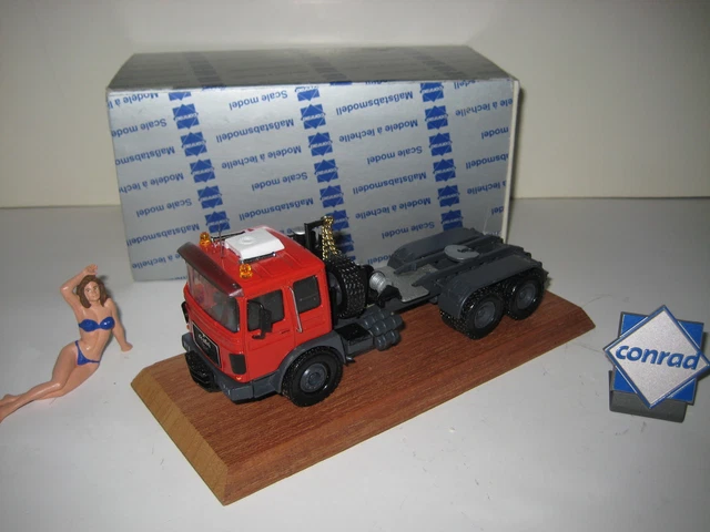 MAN F 8 3-ACHS Zugmaschine #3109 Conrad 1:50 Rare Emballage D'Origine ...
