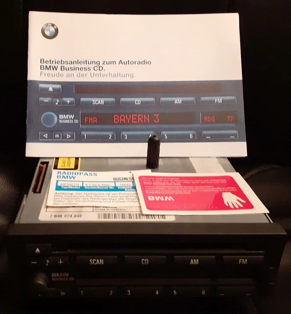 BMW BUSINESS CD43 CD Radio E30 E34 E36 Z3 E32..+ tous les accessoires ...