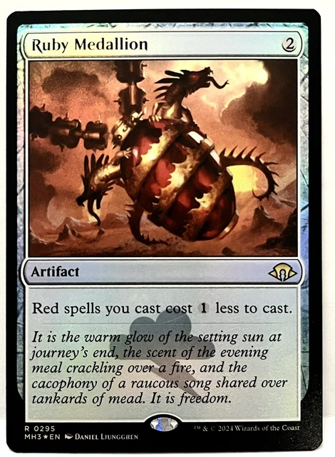 MTG - RUBY Medallion - #295 - FOIL - Modern Horizons 3 - Neuf dans sa ...