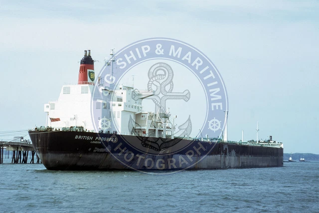 SHIP PHOTO - 1973 Built BP Tanker BRITISH PROGRESS - 6x4 (10x15 ...