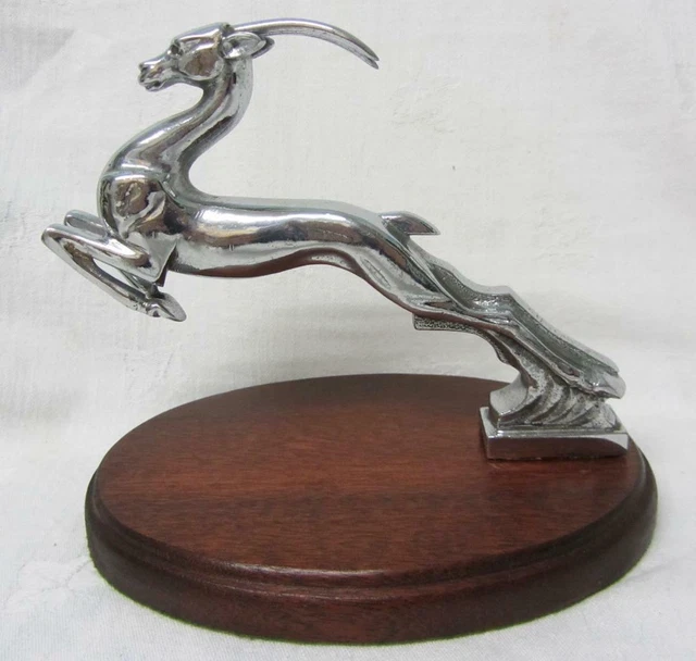 ORIGINAL VINTAGE BRITISH Chrome Singer Gazelle Car Mascot c1950`s £295. ...