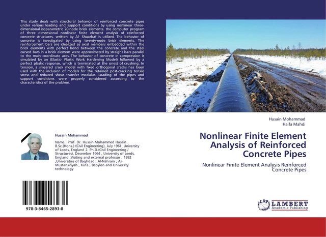 Nonlinear Finite Element Analysis Of Reinforced Concrete Pipes Englisch Buch Eur 45 95