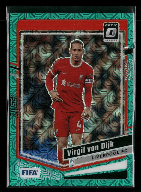 2023-24 PANINI DONRUSS Soccer Optic Virgil Van Dijk Teal Mojo 20/49 ...