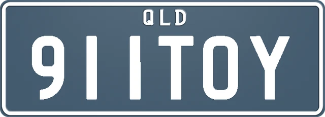 PORSCHE 911 QLD Queensland PPQ Personalised Number Plate - Brand New ...