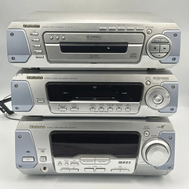 TECHNICS SA-EH770, SH & SL, Stereo Tuner Amplifier, Sound Processor ...