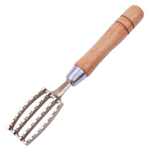 SCRAPER TO REMOVE Fish Scales Solid Wood Brass Fish Scale Brush Scraper ...
