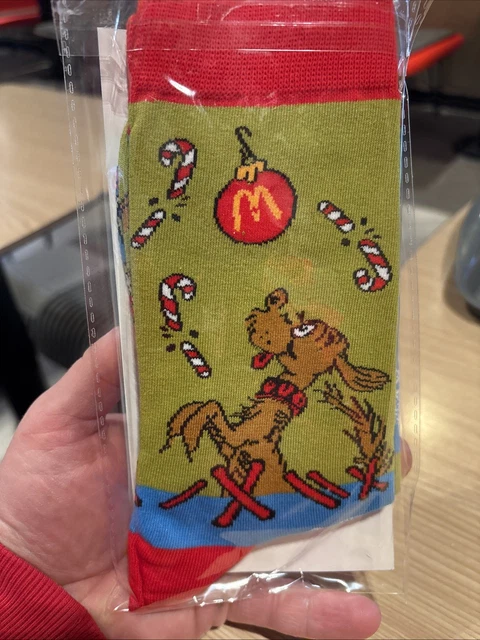 🎄MCDONALD'S GRINCH SOCKS 2025 Christmas Adult Happy Meal Multicoloured ...