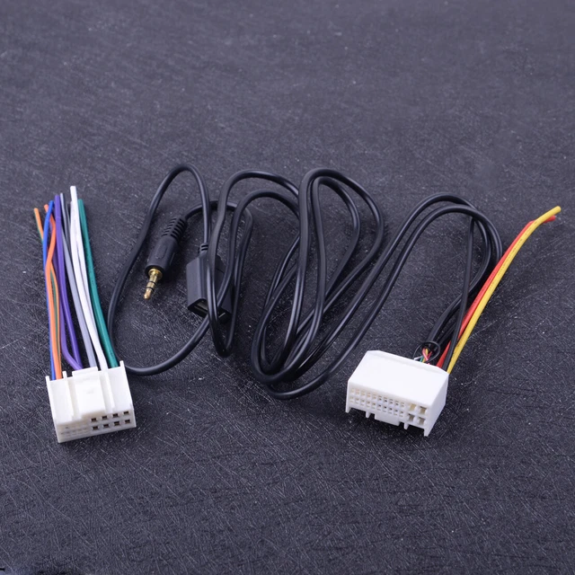 CÂBLE FAISCEAU AUTORADIO Mains Adapter USB/AUX(3.5mm) pour Hyundai IX35 ...