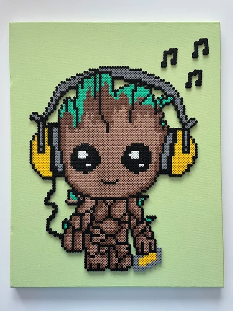 PIXEL ART / Perles A Repasser Tableau De Baby Groot EUR 27,00 - PicClick FR