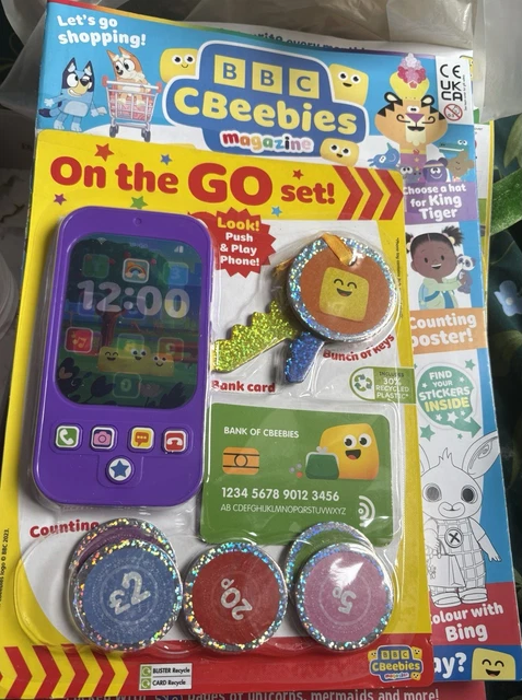 CBEEBIES MAGAZINE BLUEY, Bing, Supertato - On the Go Toy PlaySet #642 ...