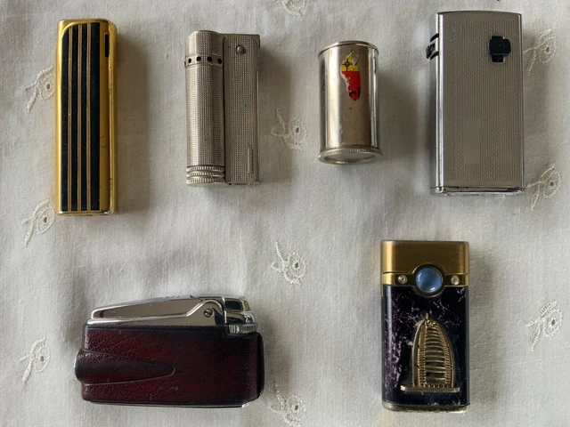 COLLECTIBLE CIGARETTE LIGHTERS Lot of 6 Juvena, Imco Junior, Ronson ...