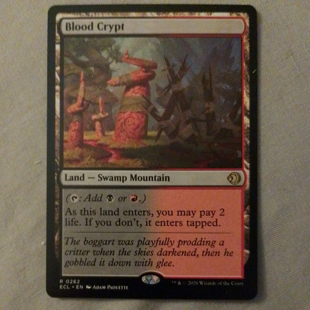 BLOOD CRYPT - Lorwyn Eclipsed ECL 0262 NM MTG Magic: The Gathering £8. ...