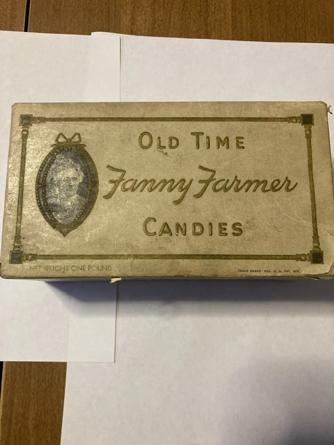 VINTAGE FANNY FARMER Old Time Candies Box Statue of Liberty Homestead ...
