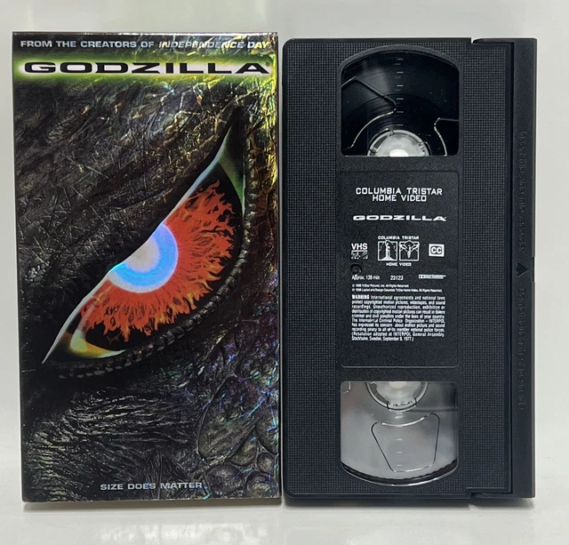 GODZILLA MATTHEW Broderick 1998 VHS Embossed Cover $8.99 - PicClick CA