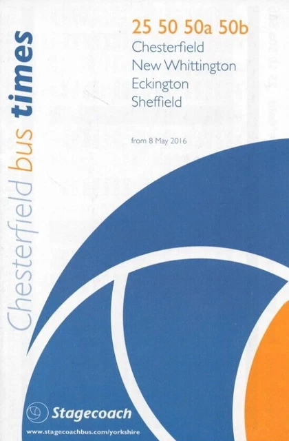 STAGECOACH BUS TIMETABLE - 25/50/50A/50B - Chesterfield-Sheffield - May ...