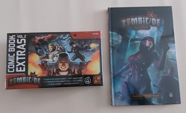 ZOMBICIDE INVADERS COMIC Book Extras Vol. 2 Cmon Exclusive Miniatures ...