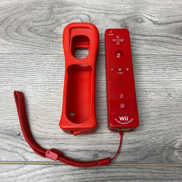 OEM NINTENDO WII Remote Motion Plus Controller - Red RVL-036 *TESTED ...