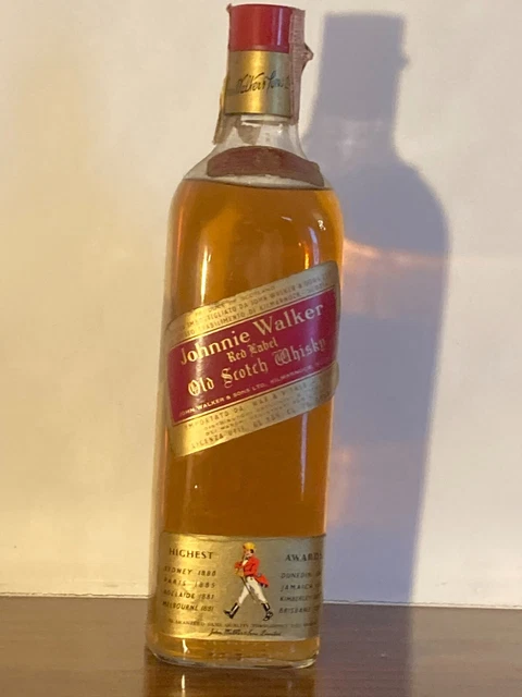 JOHNNIE WALKER RED Label - Old Scotch Whisky - Anni YEARS '50 -60 ...