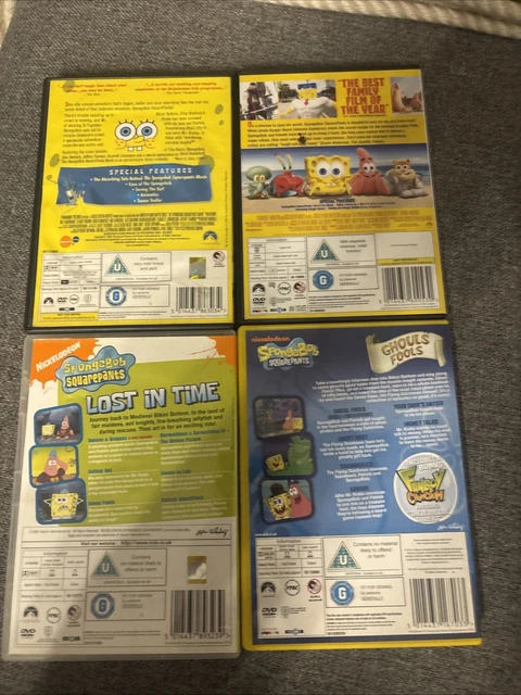 THE SPONGEBOB SQUAREPANT Movie & Sponge Out of Water + 2 X Feature ...