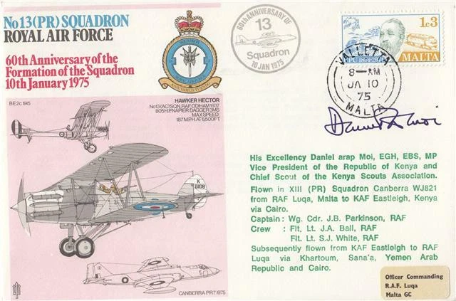 RAF MUSEUM RAF (30) - No 13 Squadron - Signed Daniel Arap Moi £19.99 ...
