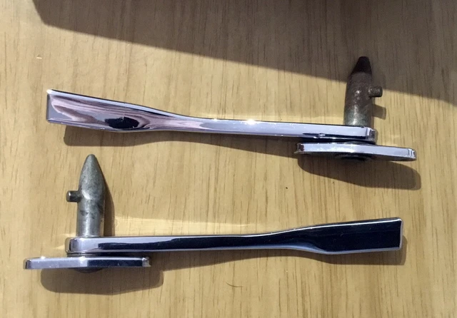 TRIUMPH STAG PAIR Of Hood Locking / Release Handles Pointed Ones For ...