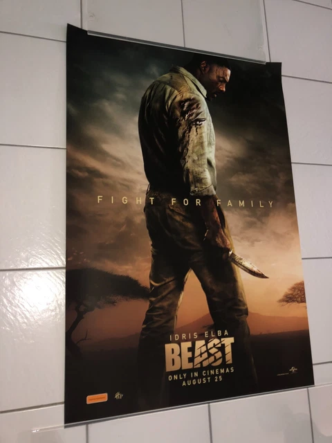 BEAST 2022 Idris Elba Jaws Type Horror Orig Aust Nmt Ds Os Teaser ...