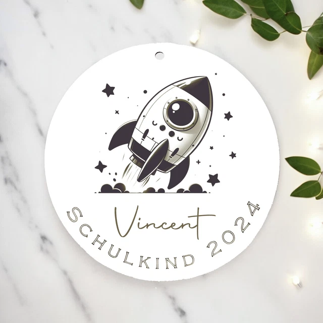 SCHULKIND RAKETE NAME Anhänger Schultüte Zuckertüte Schulanfang Einschulung EUR 6,95 - PicClick DE