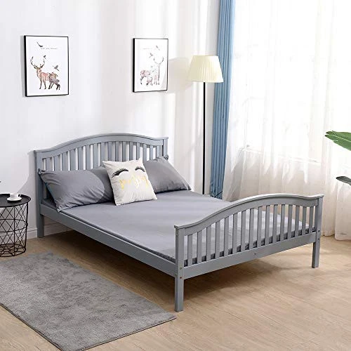 DOUBLE 4FT 6-INCH Bed Frame with Headboard, High End, Slatted Base, £ ...