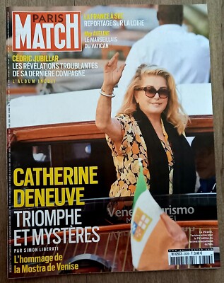 PARIS MATCH CATHERINE Deneuve septembre 2022 n° 3826 EUR 5,10 - PicClick FR