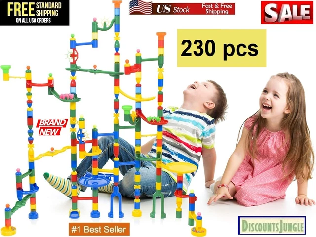 MARBLE RUN 230 Pcs Marble Maze Game Building Toy for Kid, Marble Track ...