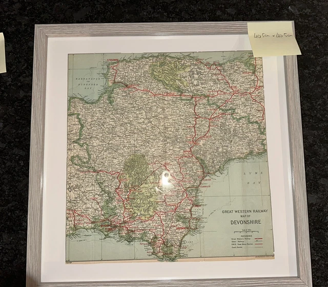 VINTAGE RAILWAY MAP of GWR Road And Rail routes In Devonshire £45.00 ...
