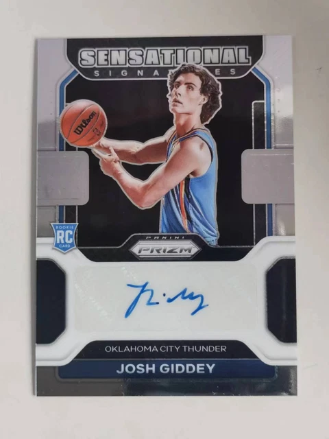2021-22 PANINI PRIZM Josh Giddey RC Rookie Sensational Signatures Auto ...