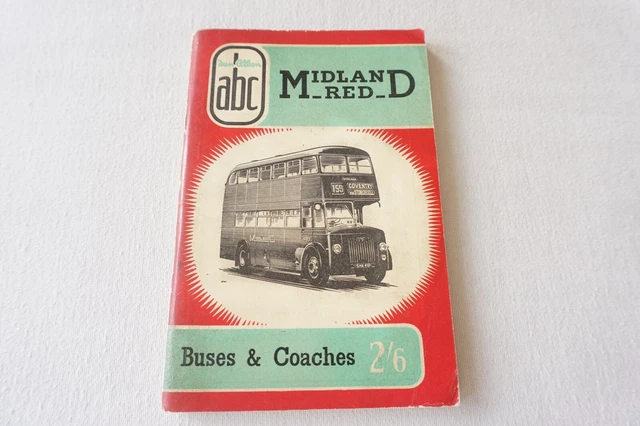 1957 MIDLAND RED abc Bus Fleets Spotters Book & Map Ian Allan No ...