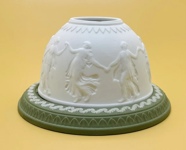 RARE WEDGWOOD JASPERWARE Sage Green Lithophane- Dancing hours $339.00 ...